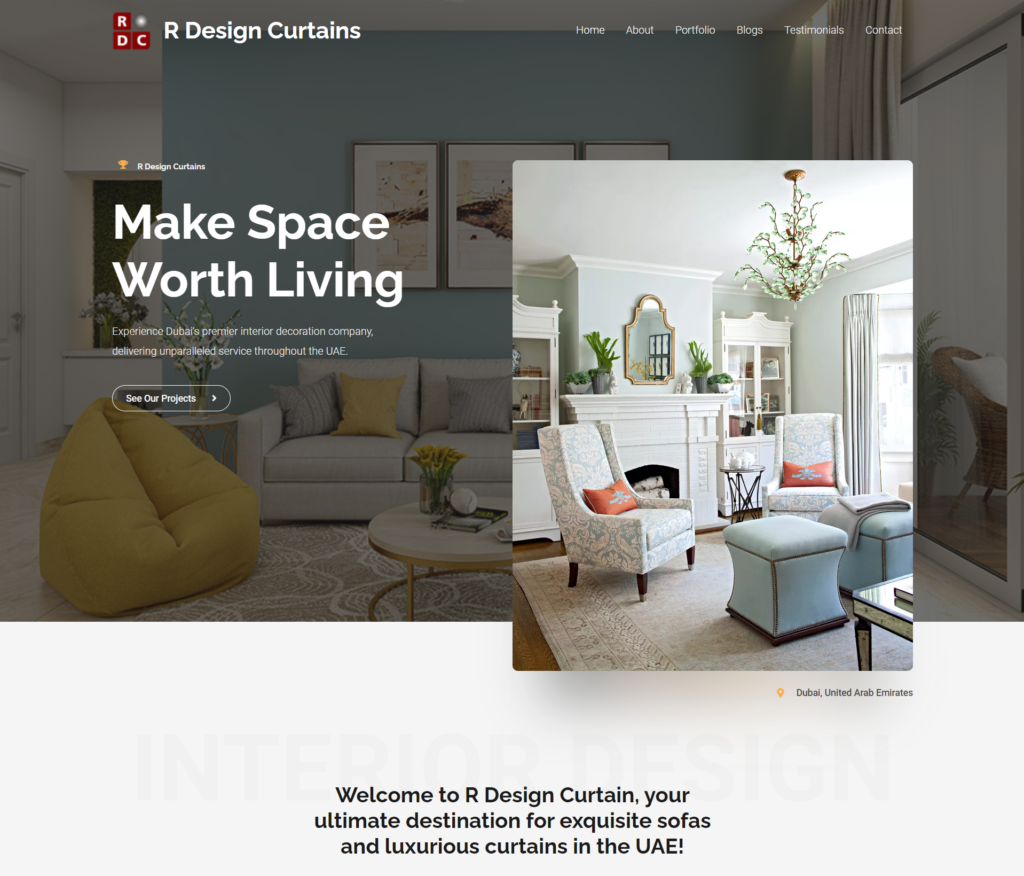 Rdesign Curtains UAE – Divisorweb